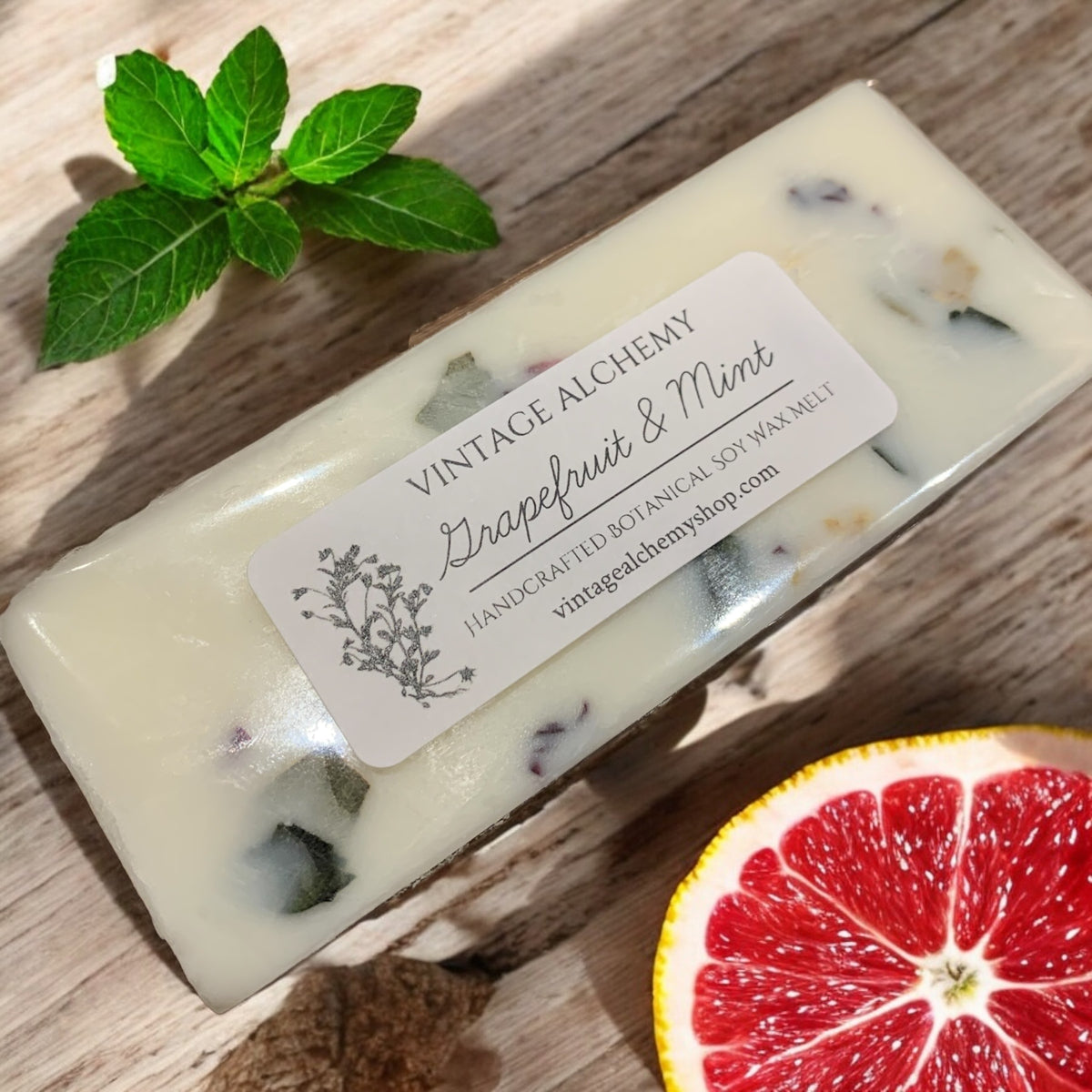 Wax Melt Snap Bars | Grapefruit and Mint – Vintage Alchemy